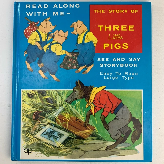 THE STORY OF Three Little Pigs Read Along See and Say Storybook 1984 $8 ...