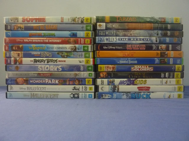 25 KIDS DVDS Kids Children Movies Bundle Bulk Lot -PRE OWNED #223 $49. ...