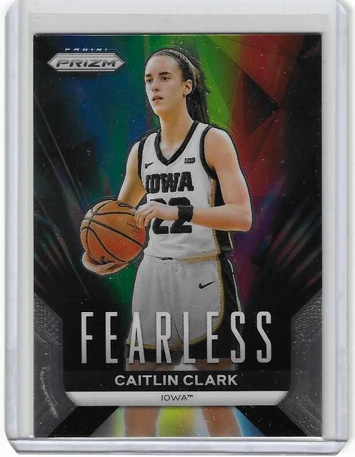 CAITLIN CLARK 2024 Panini Caitlin Clark Collezione Prizm FEARLESS #F1 ...