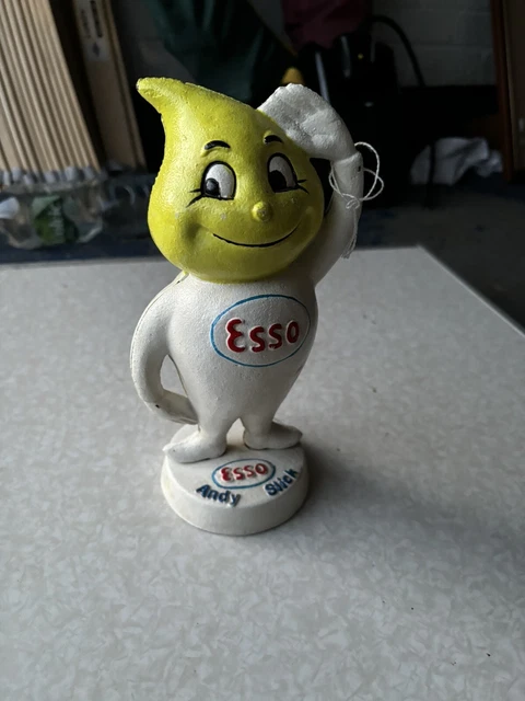 ESSO OIL DRIP Andy Slick Money Box Cast Iron Automobilia Collectable £ ...