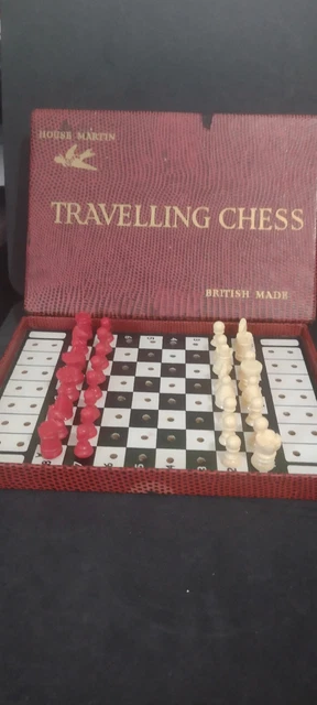 HOUSE MARTIN TRAVEL Chess Vintage Set By Complete Small Travelling ...