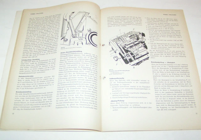 ORIGINAL CAR REPAIR Manual Ford Falcon - Year of Manufacture Since 1960 ...