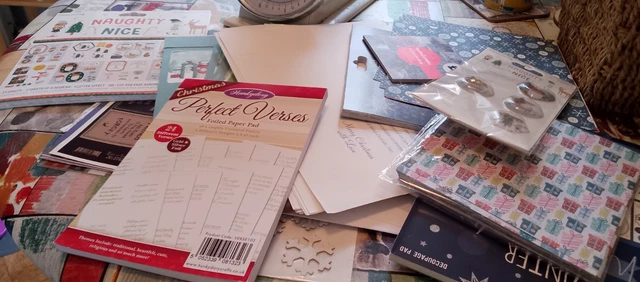 CARD MAKING CHRISTMAS Bundle Hunkydory Perfect Verses Plus Lots More £7 ...