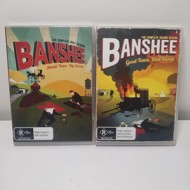 BANSHEE SERIES 1-2 DVD Set Season 1 2 PAL 8-Discs Region 4 VGC $19.95 ...