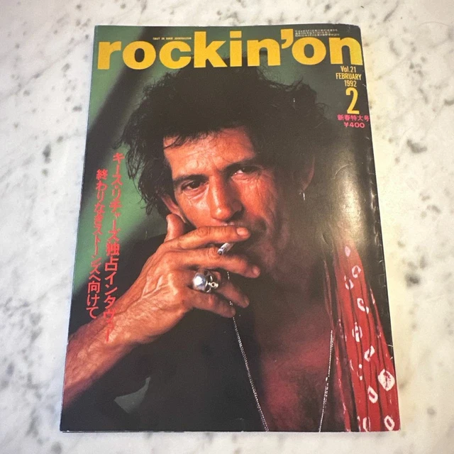 ROCKIN'ON ROCKIN' ON 1992 February: Keith Richards £33.62 - PicClick UK