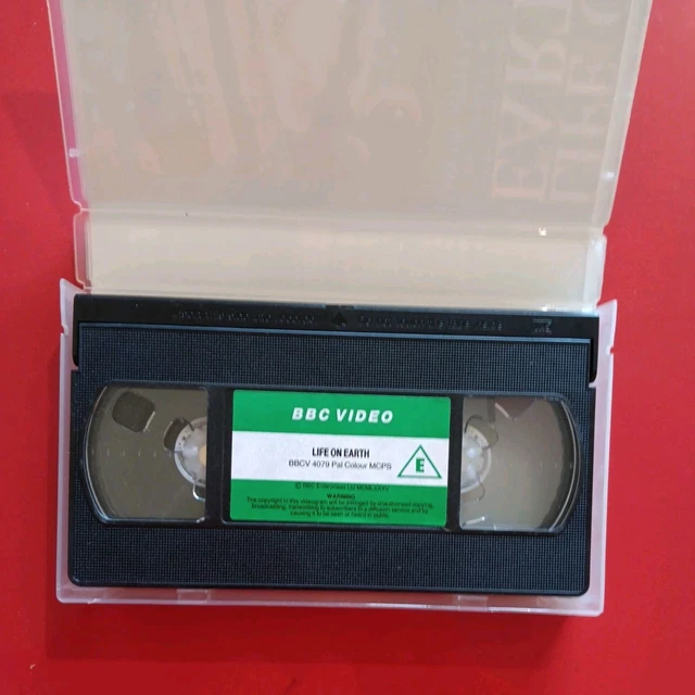 LIFE ON EARTH: A Natural History by David Attenborough VHS Nature Video ...