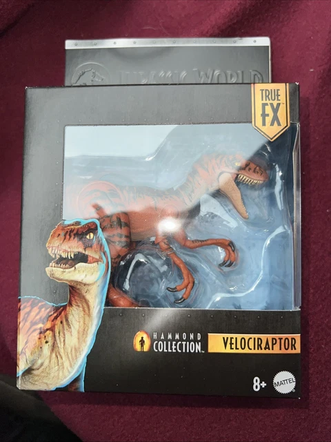 JURASSIC WORLD HAMMOND Collection Tiger Velociraptor figure True FX In ...