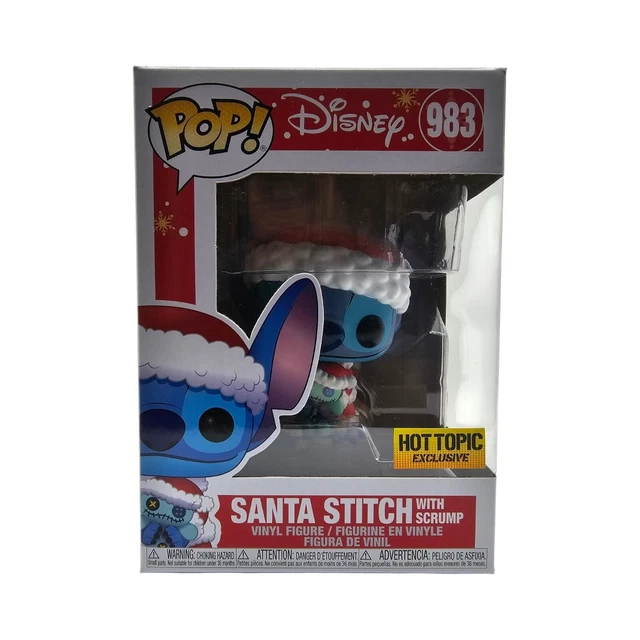 DISNEY LILO & Stitch Santa Stitch with Scrump Funko Pop #983 w ...