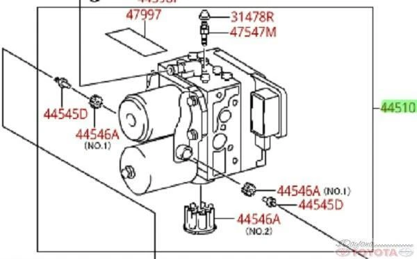 TOYOTA OEM Abs Modulator Camry Hybrid 2007-2011 04003-44830 EUR 1.258 ...