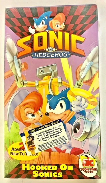 SONIC THE HEDGEHOG VHS Tape Adventures of Sonic the Hedgehog Road Hog £ ...