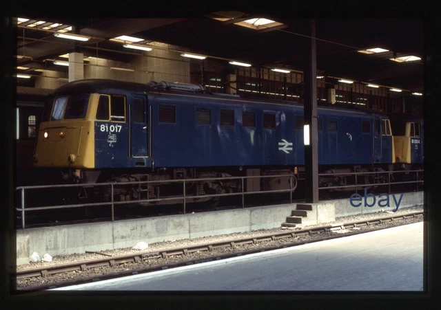 ORIGINAL 35MM SLIDE - Class 81 Electric - 81017 at Euston station - 7. ...
