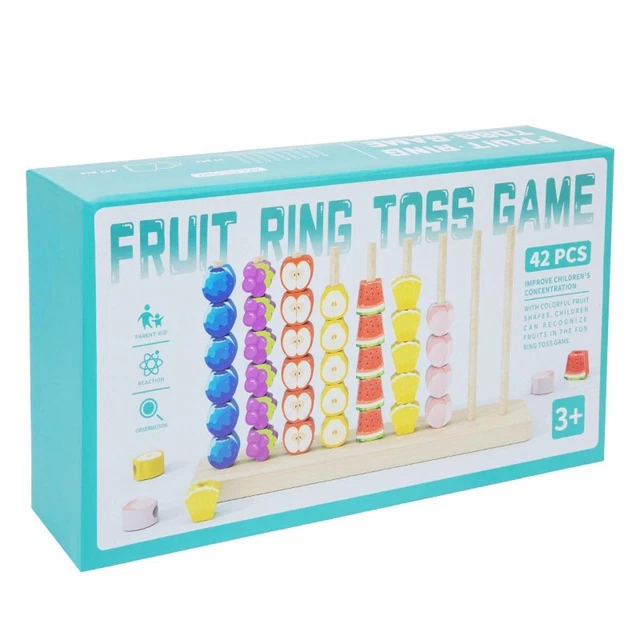 WOODEN FRUIT STACKING Toys Preschool Learning Activities for Toddlers ...