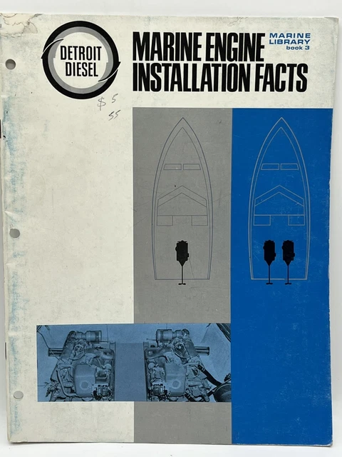 BROCHURE DETROIT DIESEL Marine Engine Installation Facts Book $14.99 ...