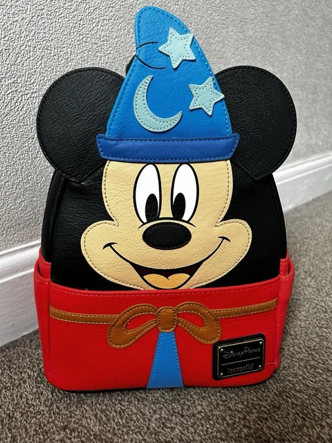 BNWT RARE SORCERER Mickey Mouse Cosplay Disney Parks Loungefly Backpack ...