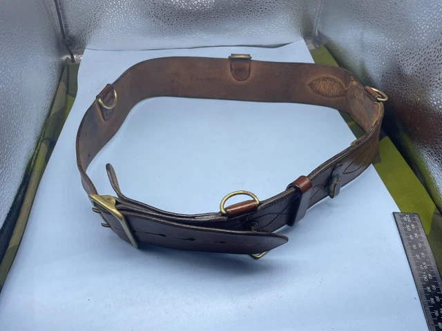 ORIGINAL WW1/WW2 BRITISH Army Agent Sam Browne Leather Belt $34.08 ...