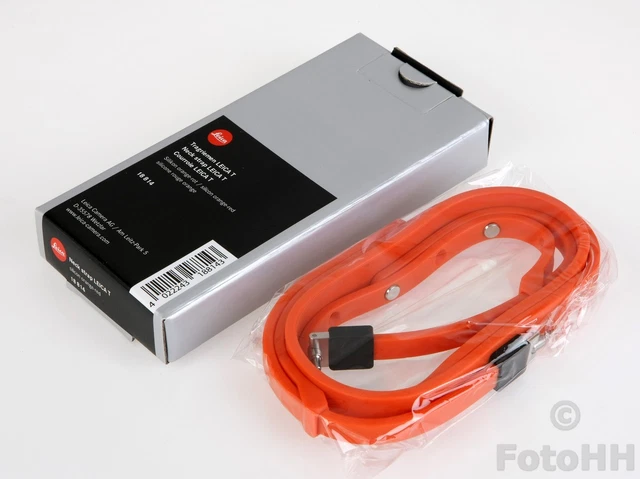 LEICA SHOULDER STRAP Orange-Red For Leica T & Tl, Leica Number: 18 814 ...