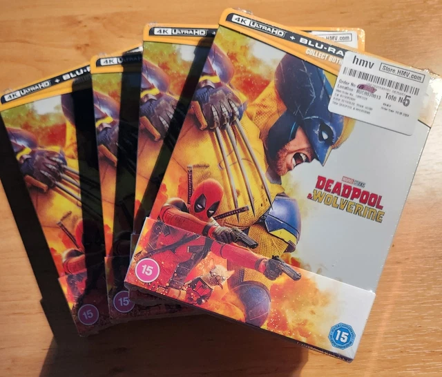 4X BULK DEADPOOL & Wolverine Limited Edition 4K Ultra HD Steelbook - IN HAND! £220.00 - PicClick UK