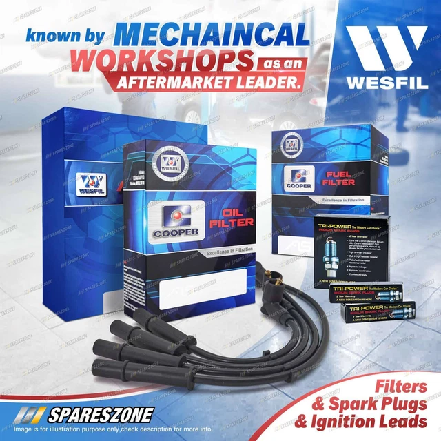 WESFIL LEADS IRIDIUM Spark Plugs Filter Kit for Mitsubishi Triton GLX ...