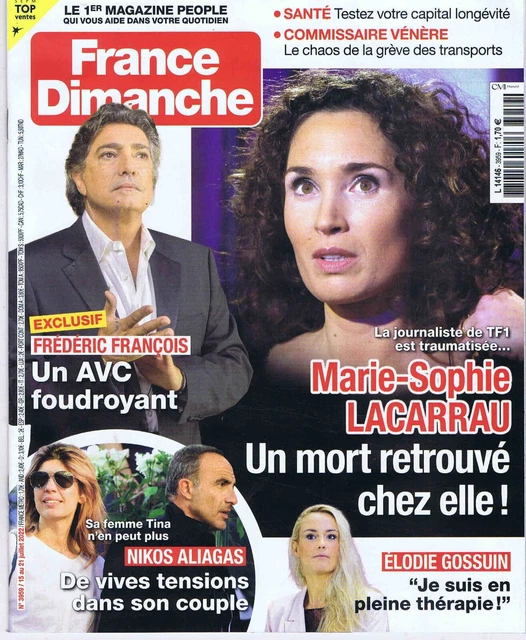 FRANCE DIMANCHE N°3959 15/07/2022 Marie-Sophie Lacarrau Nikos Aliagas ...