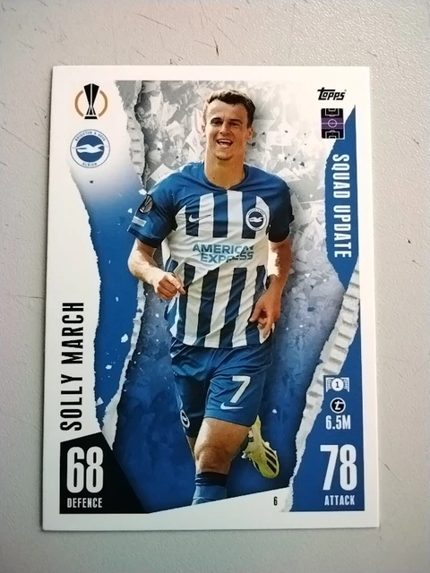 TOPPS MATCH ATTAX Champions League Extra 2023/2024 Squad Update 6 Solly March EUR 1,00 - PicClick FR