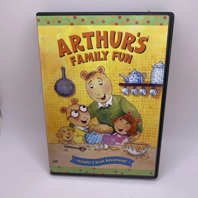 ARTHUR'S FAMILY FUN (DVD 2003) 3 Stories Arthur Sister Neighbors Feud ...