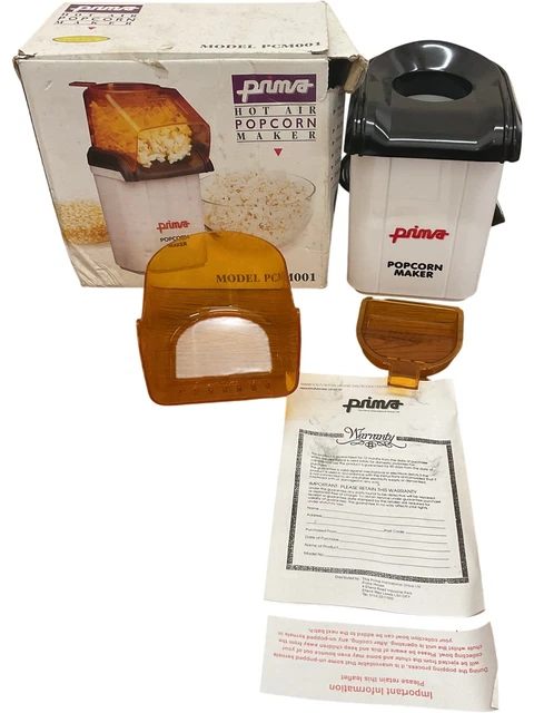 PRIMA HOT AIR Popcorn Maker Model PCM001 Electric with Instructions £12 ...