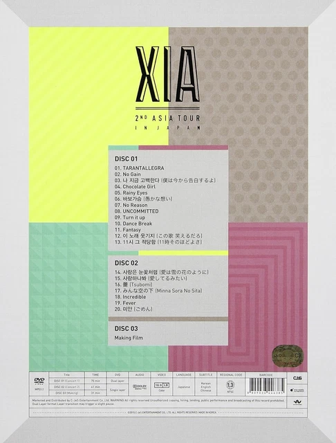 2ND ASIA TOUR CONCERT INCREDIBLE DVD (DVD) Xia £72.40 - PicClick UK