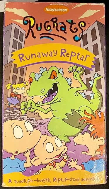 RUGRATS RUNAWAY REPTAR VHS A Quadruple Length Reptar-Sized Adventure ...