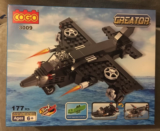 COGO CREATOR 3009 Skybolt 3 in 1 Airplane Helicopter £17.99 - PicClick UK