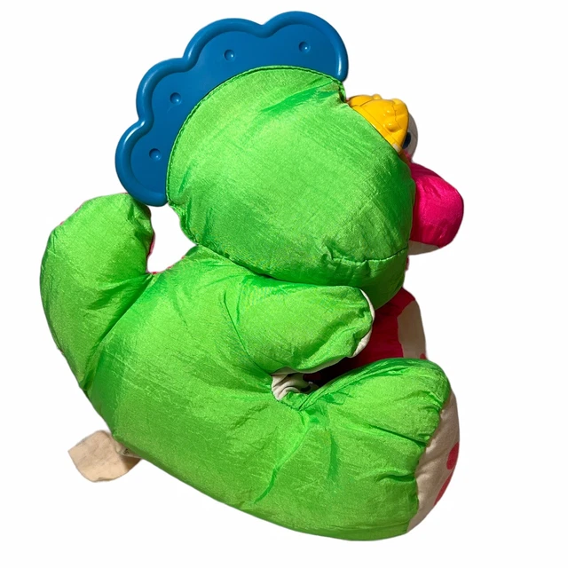 VINTAGE FISHER PRICE Dinosaur Baby Puffalump Stuffed Animal 8 VINTAGE FISHER PRICE Dinosaur Baby Puffalump Stuffed Animal 8