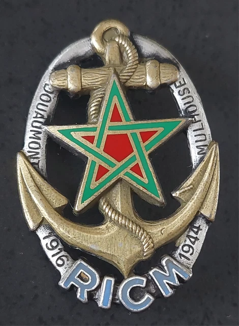 RICM BADGE &&R.I.C.M.&NAVY Tank Infantry Regiment, Drag Paris G 1933 £3 ...