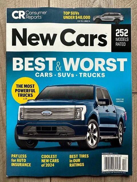 NEW CARS BUYING Guide CONSUMER REPORTS December 2023 BEST & WORST Best ...