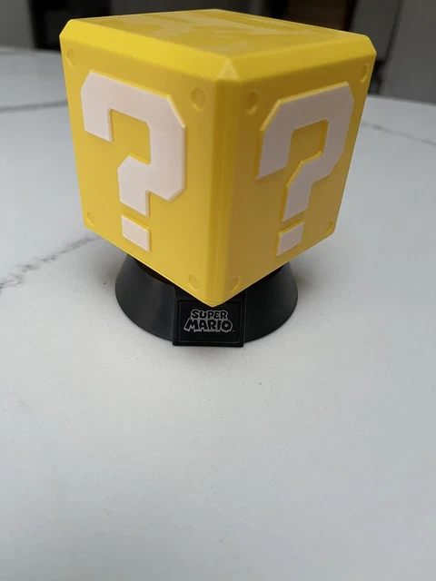 NINTENDO SUPER MARIO Bros Question Mark Block Night Light up Lamp ...