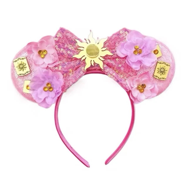 DISNEY INSPIRED TANGLED Rapunzel Lantern Mickey Mouse Ears Headband £6. ...