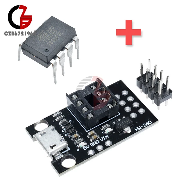MINI ATTINY85 MICRO USB Programmer Development Board + Tiny85-20PU DIP-8 IC $3.25 - PicClick CA