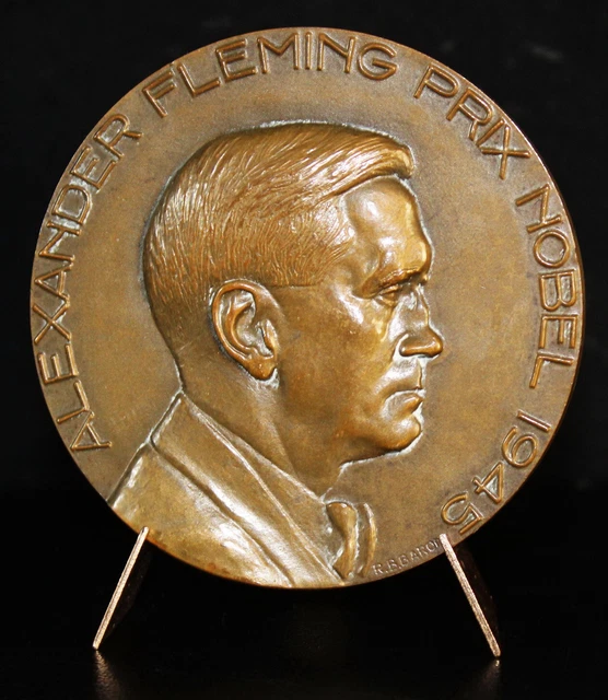 MEDAGLIA ALEXANDER FLEMING Nobel 1945 Biologo Penicillina Farmacologia ...