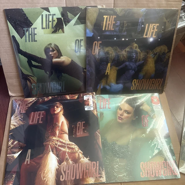 TAYLOR SWIFT THE Life of a Showgirl Vinyl Bundle Set Of 4 $383.18 ...