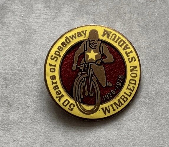 50 YEARS OF Speedway Wimbledon Stadium Badge 1928-1978 - 35mm - W ...
