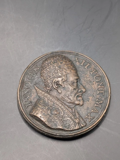 VATICAN BRONZE MEDAL Pope Innocent XII. 1691 - 1700. Antique Vatican ...