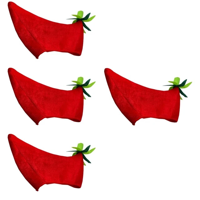 4 PIECES PARTY Hat Prop Red Pepper Cosplay Funny Headwear Toddler £21. ...