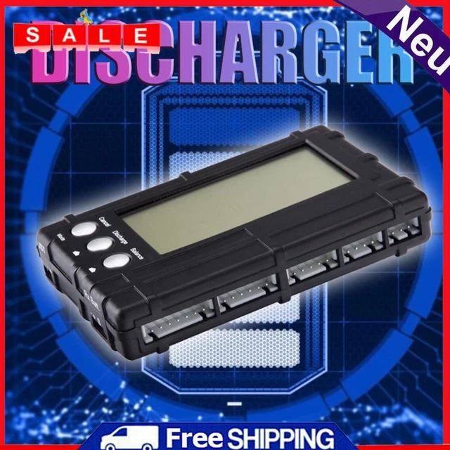 LCD RC BATTERY Discharger Balancer Meter Tester for 2-6s Lipo Li-Fe ...