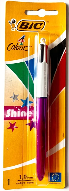 1 STYLO BIC 4 Couleurs Shine Violet EUR 5,00 - PicClick FR