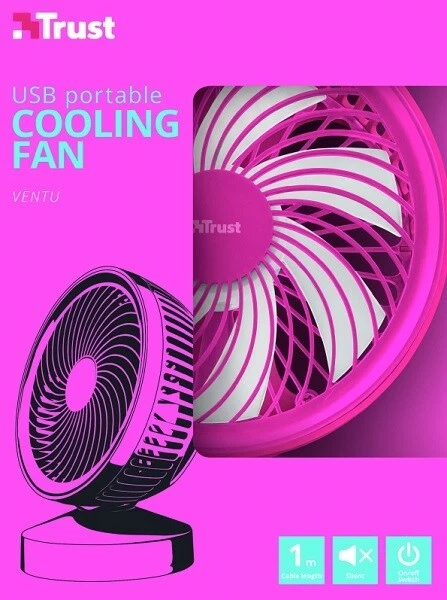 VENTILADOR TRUST VENTILADOR Cooling Fan Usb Portable (pink) EUR 13,99 ...
