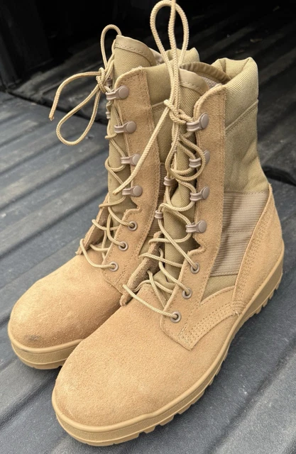 UFCW TAN AIR Force Boots ASTMF 2413-11 Mondo PT Size 8.5 W Vibram USA ...