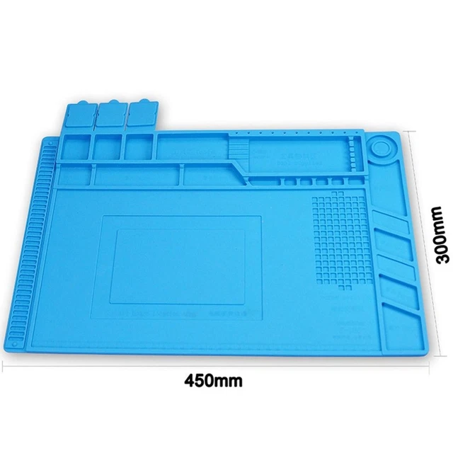 INSULATION NO LEAD Soldering Station Blue Work Pad Soldering Mat PC ...