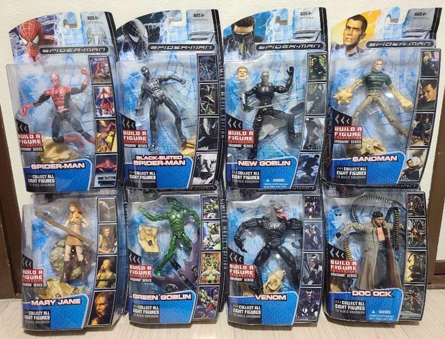 MARVEL LEGENDS SPIDER-MAN 3 Movie Sandman Build A Figure Complete Set ...