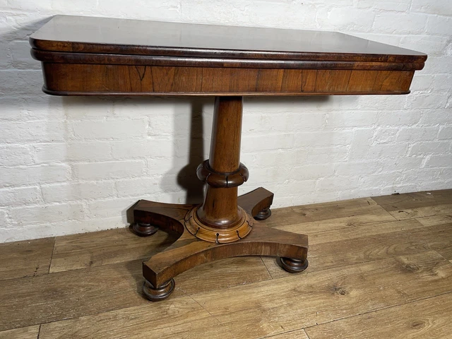 ANTIQUE 19TH CENTURY Rosewood Card Table Hall Table . Free Delivery ...