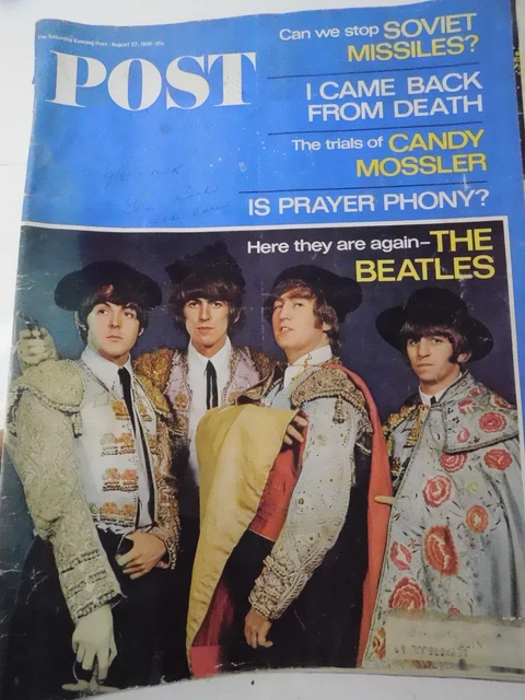 1966 SATURDAY EVENING POST Magazine-The Beatles August 27 £16.44 ...