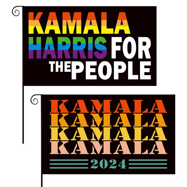 KAMALA HARRIS 2024 US Presidential Election Flags Polyester for Indoor ...