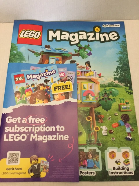 APRIL-JUNE 2025 LEGO Magazine with Lego Minecraft Poster £8.25 ...